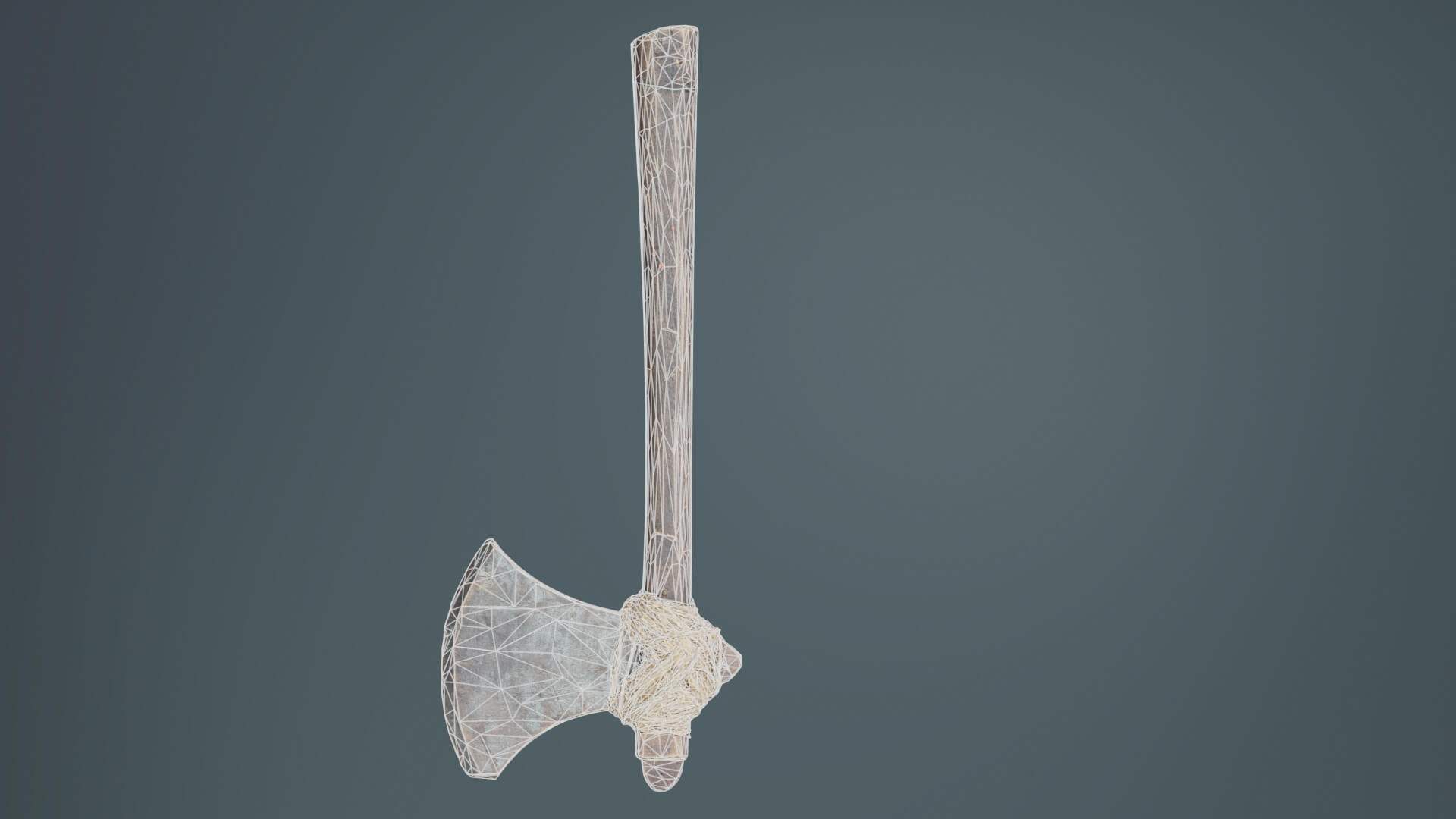 Wooden Rope Axe - 3D Model by Polygonal Miniatures
