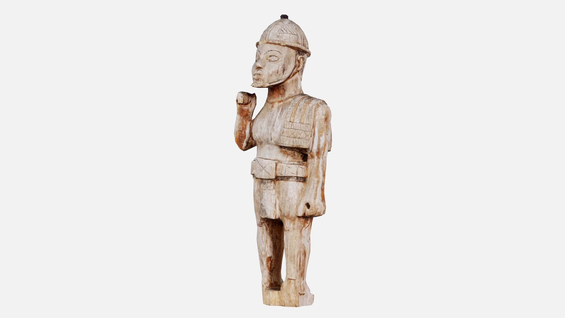 Wooden Soldier Wood Carved - 3D Model by Polygonal Miniatures