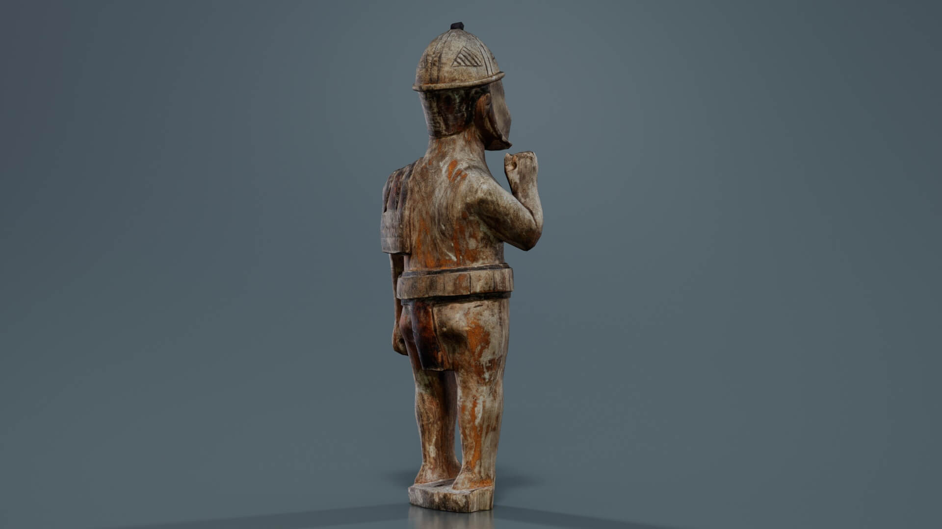 Wooden Soldier Wood Carved - 3D Model by Polygonal Miniatures