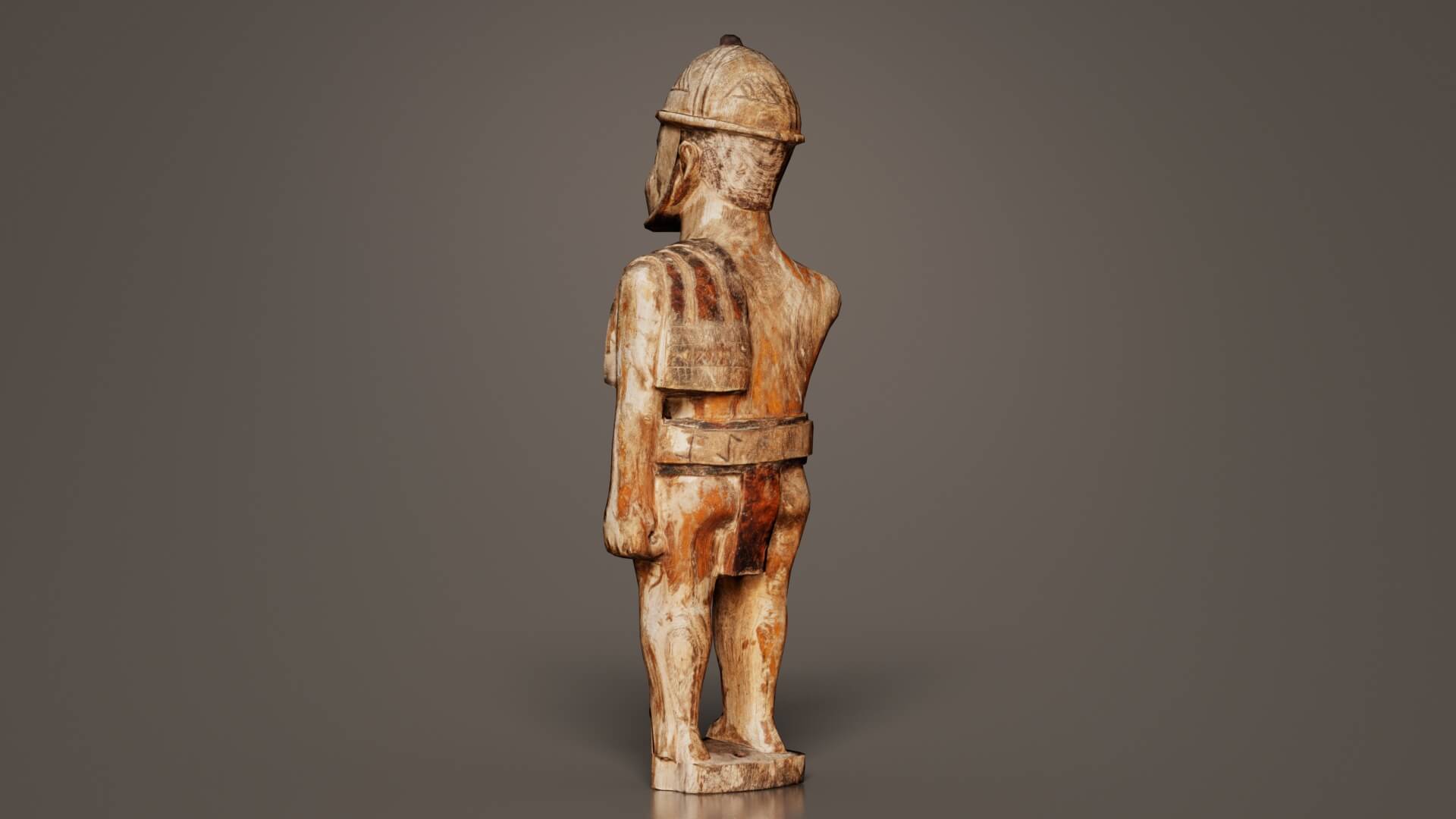 Wooden Soldier Wood Carved - 3D Model by Polygonal Miniatures