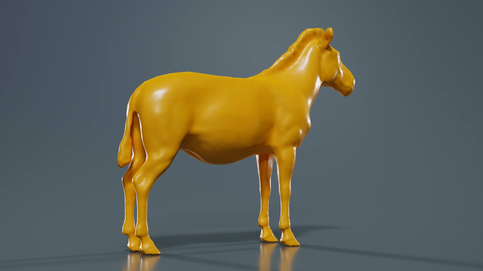 Zebra Standing - 3D Model by Polygonal Miniatures