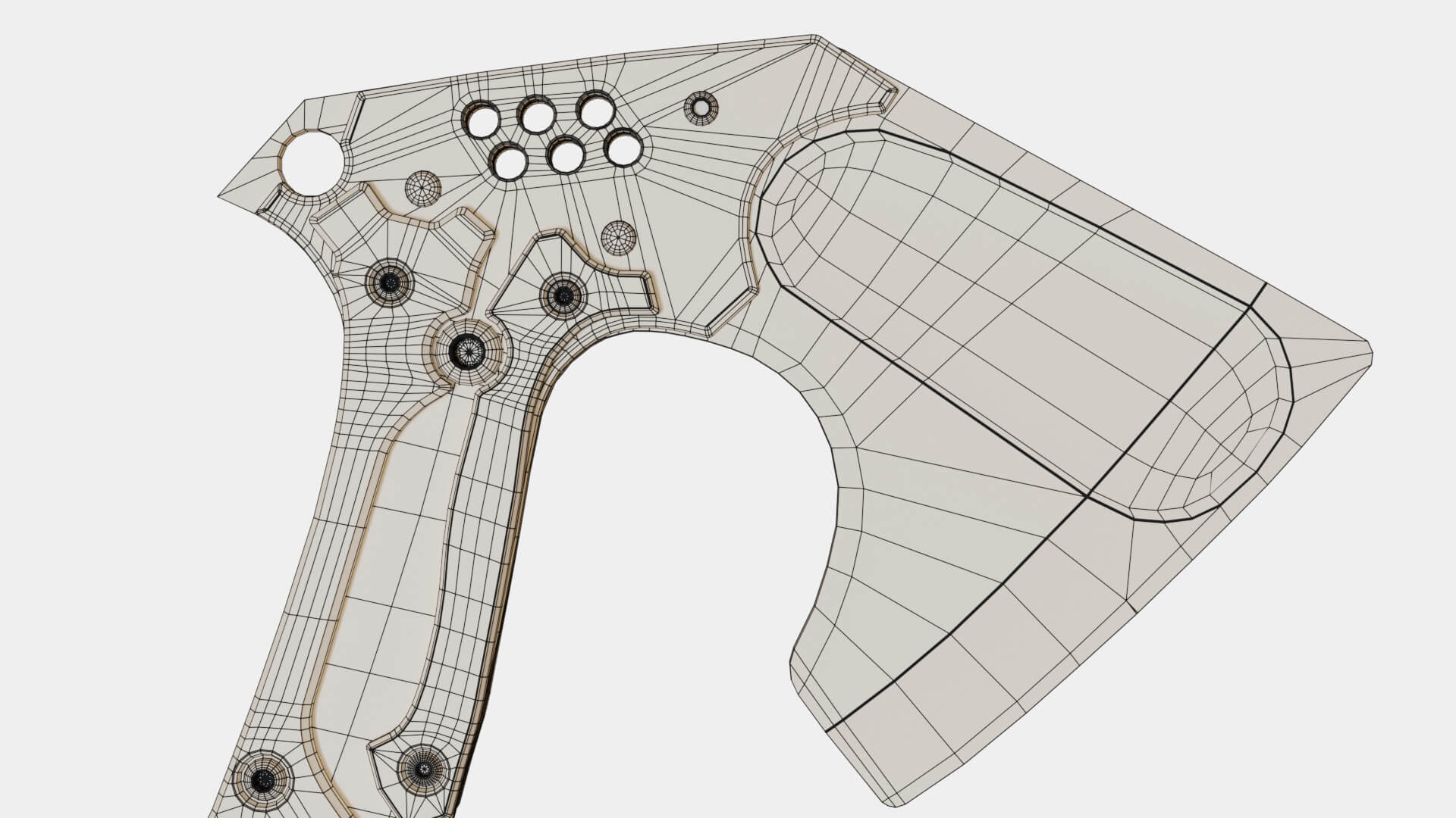 Tactical Axe - 3D Model by Polygonal