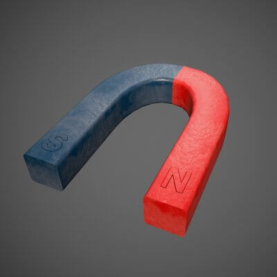 Permanent Magnet - 3D Model by Grishmanovskij Anton