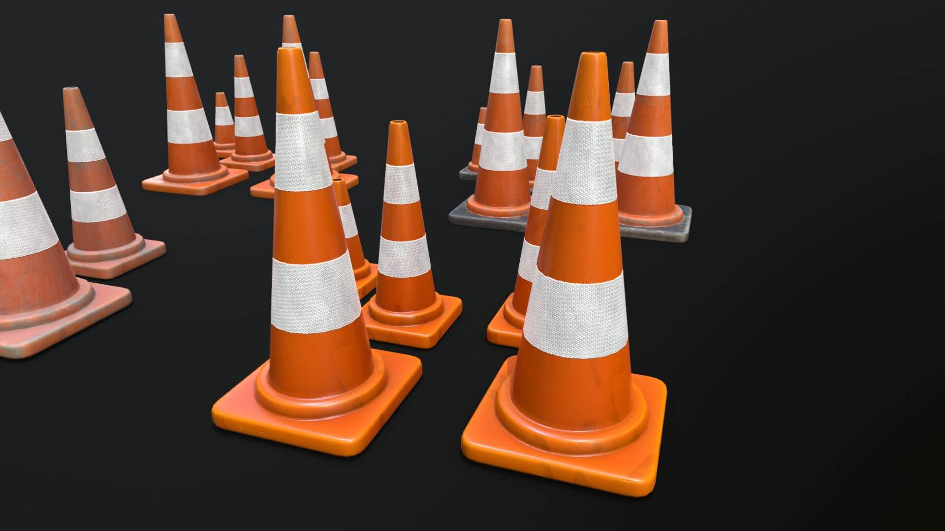 Traffic Cone 01 - 3D Model by PolyMode