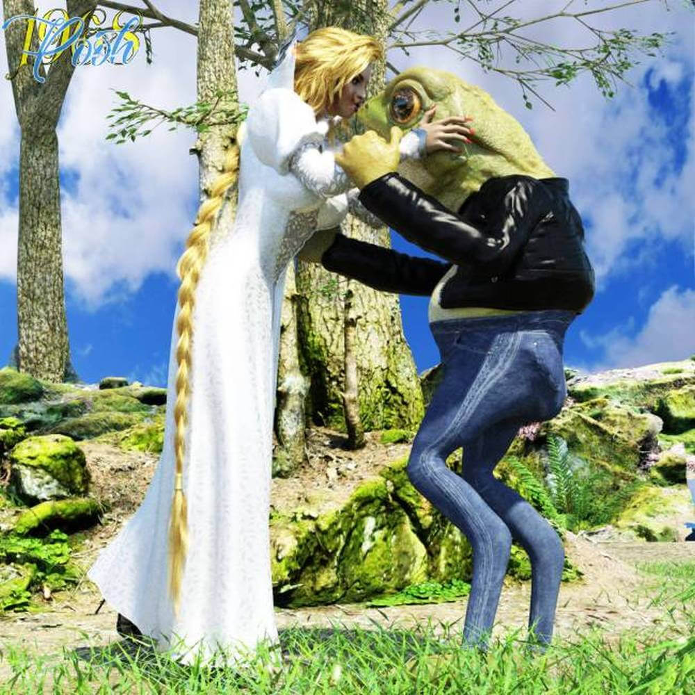 Masha - 22 The Princess and The Frog 3D Render by pooh68