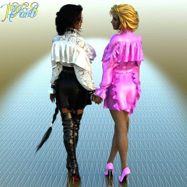 Nadia And Masha 126 3d Render Renderhub Gallery 9276