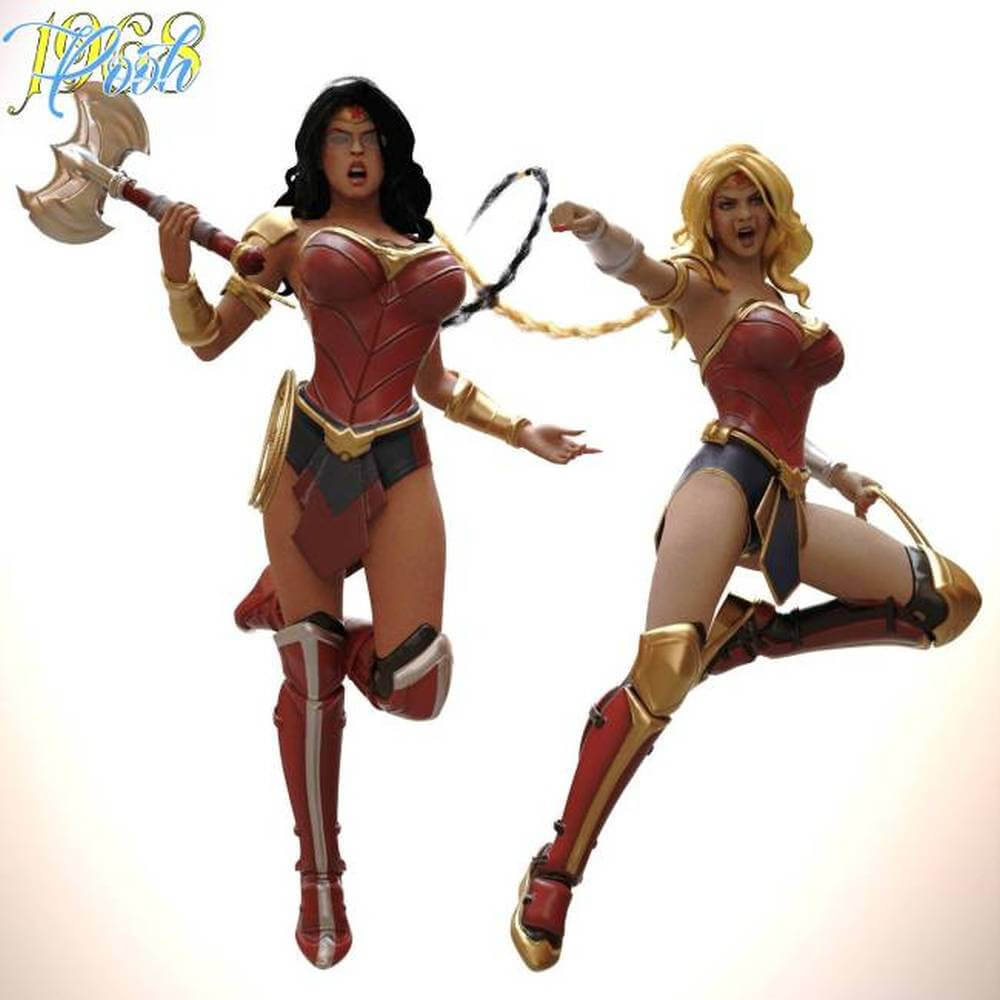 Nadia and Masha - 133 3D Render, Digital Art by pooh68