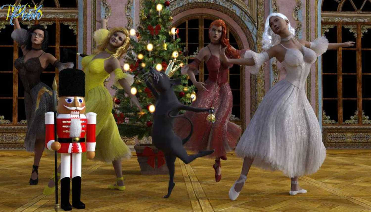 Nadia And Masha And Diana And Nastia 19 3d Render By Pooh68 6622