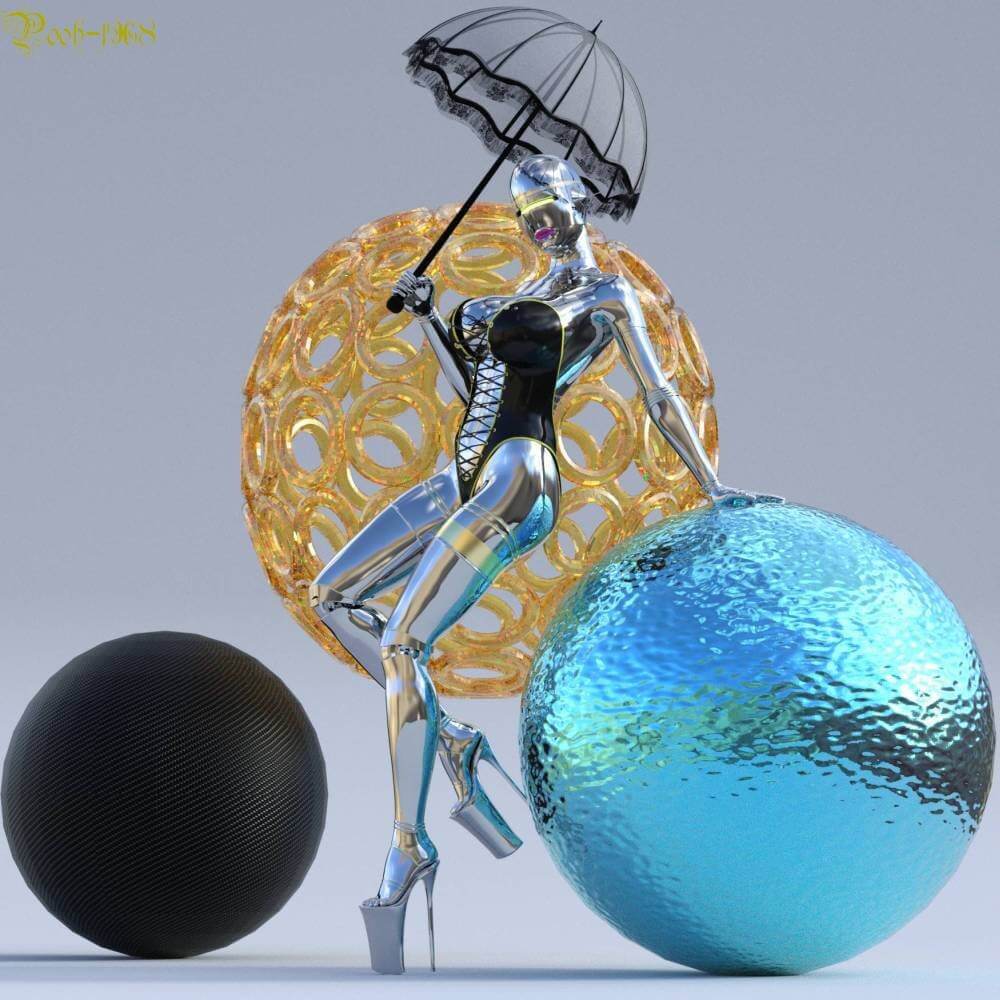 Sexy Robots 105 3d Render Digital Art By Pooh68 8369