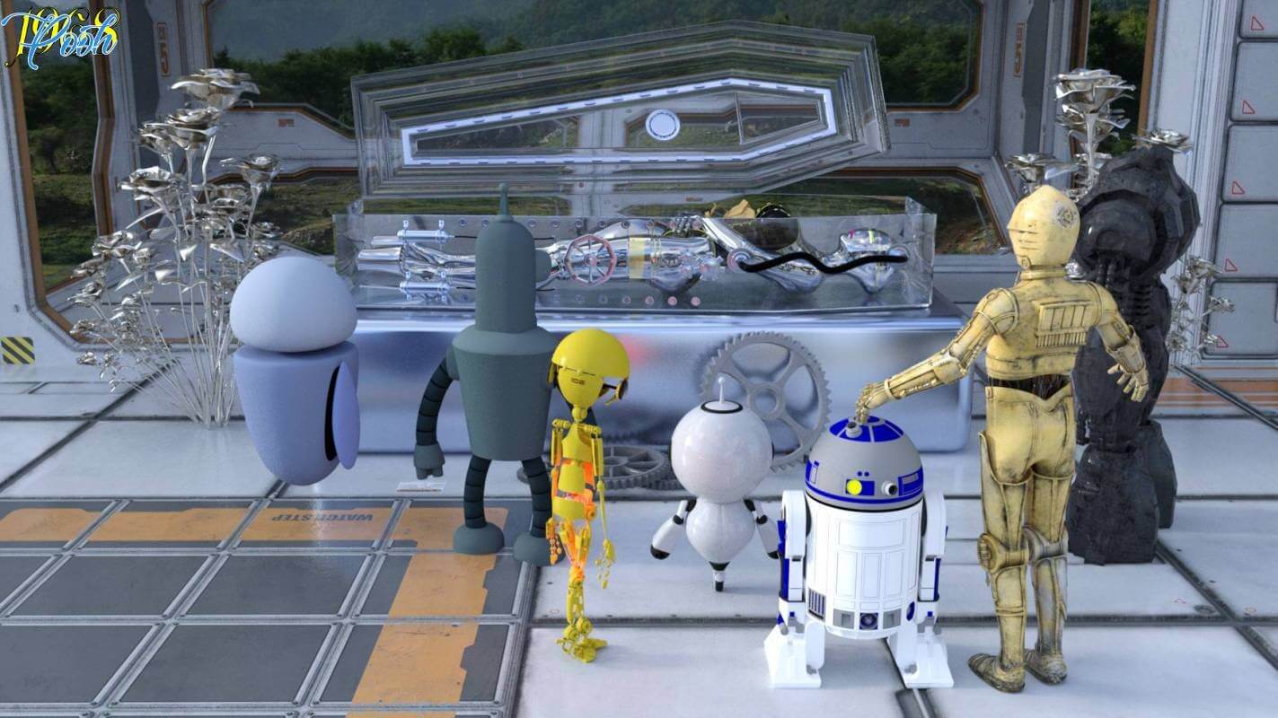Sexy Robots 119 3D Render, Digital Art by pooh68