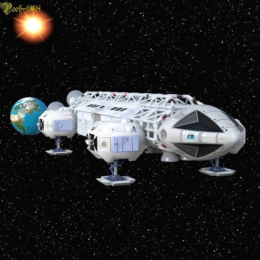 Space 1999 3D Render, Digital Art by pooh68