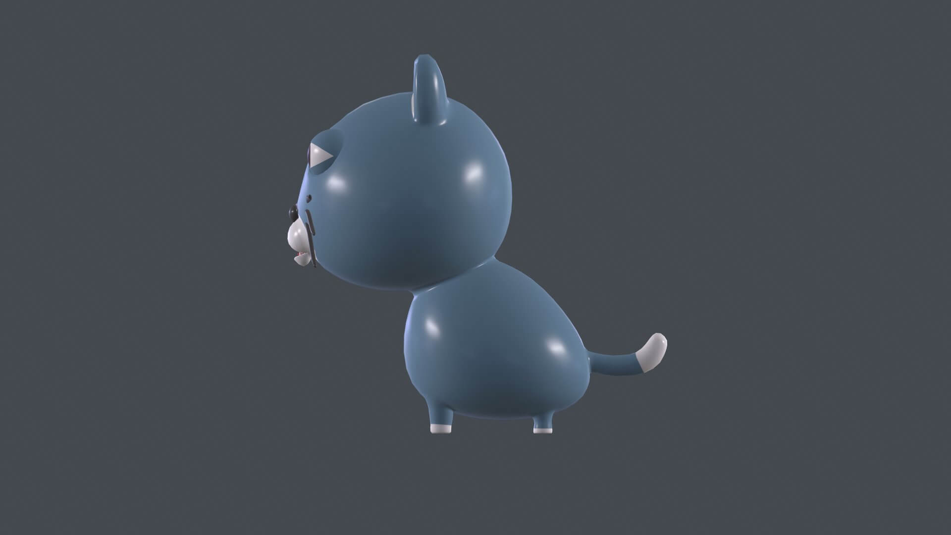 Cat Cartoon 3d rig by poornacgartist