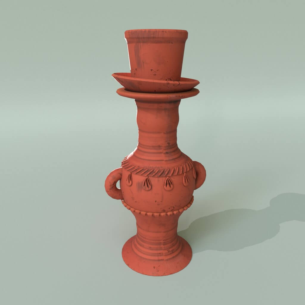 Flower Pot - 3D Model by poornacgartist