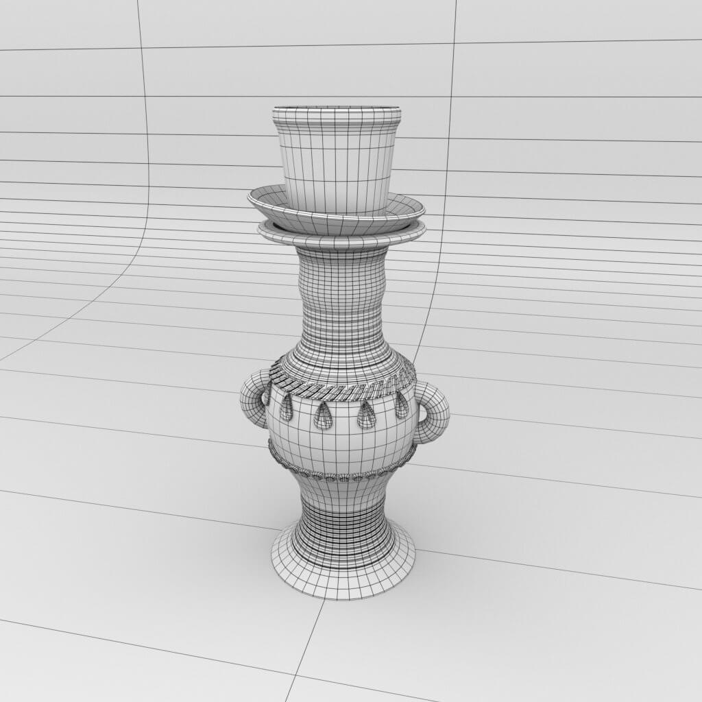 Flower Pot - 3D Model by poornacgartist