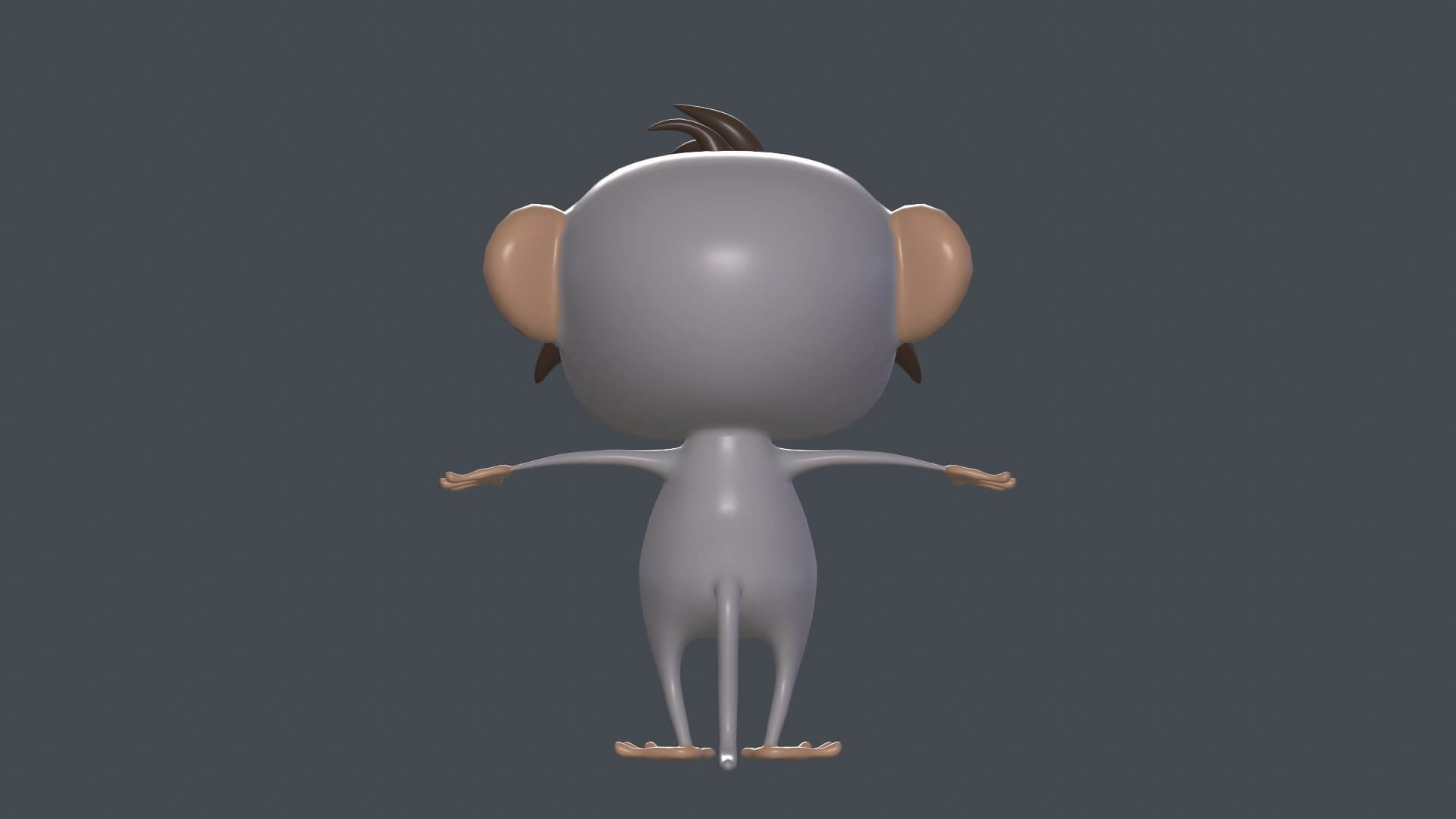 Monkey Cartoon - 3D Model by poornacgartist
