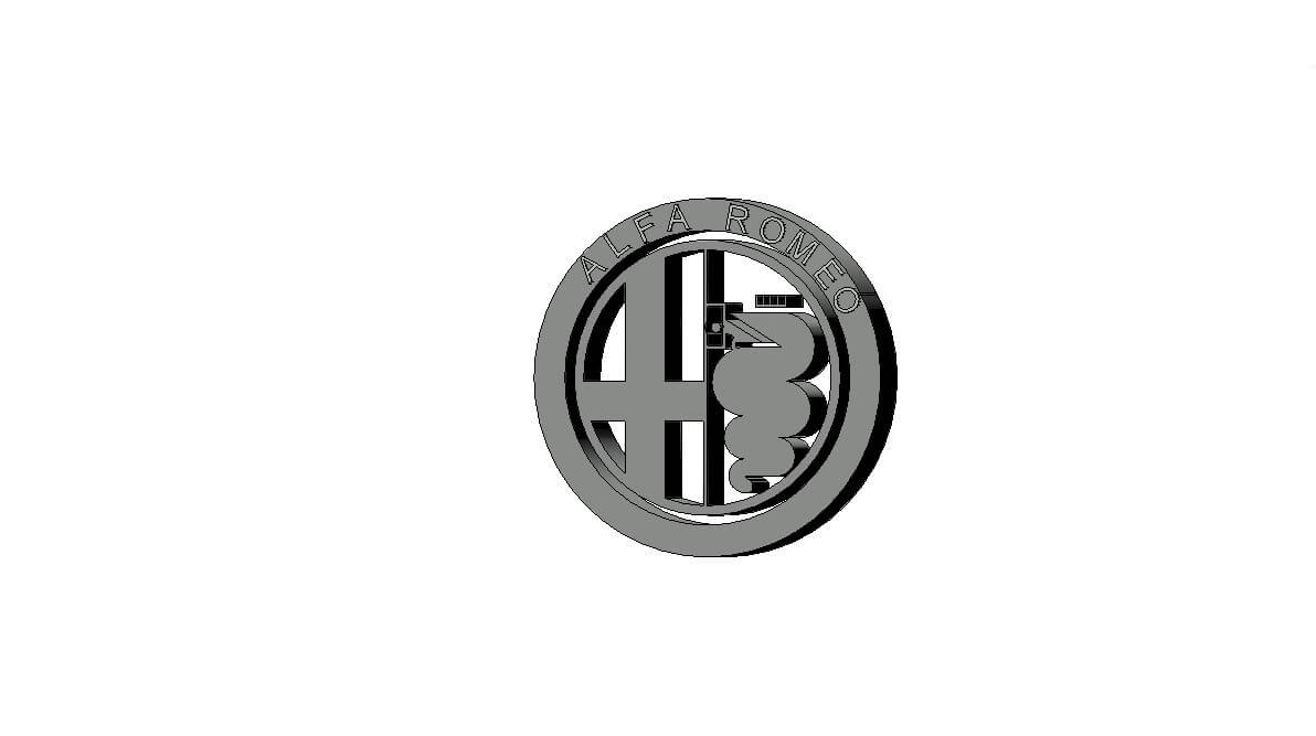 Alfa Romeo Logo - Free 3D Model by popix70