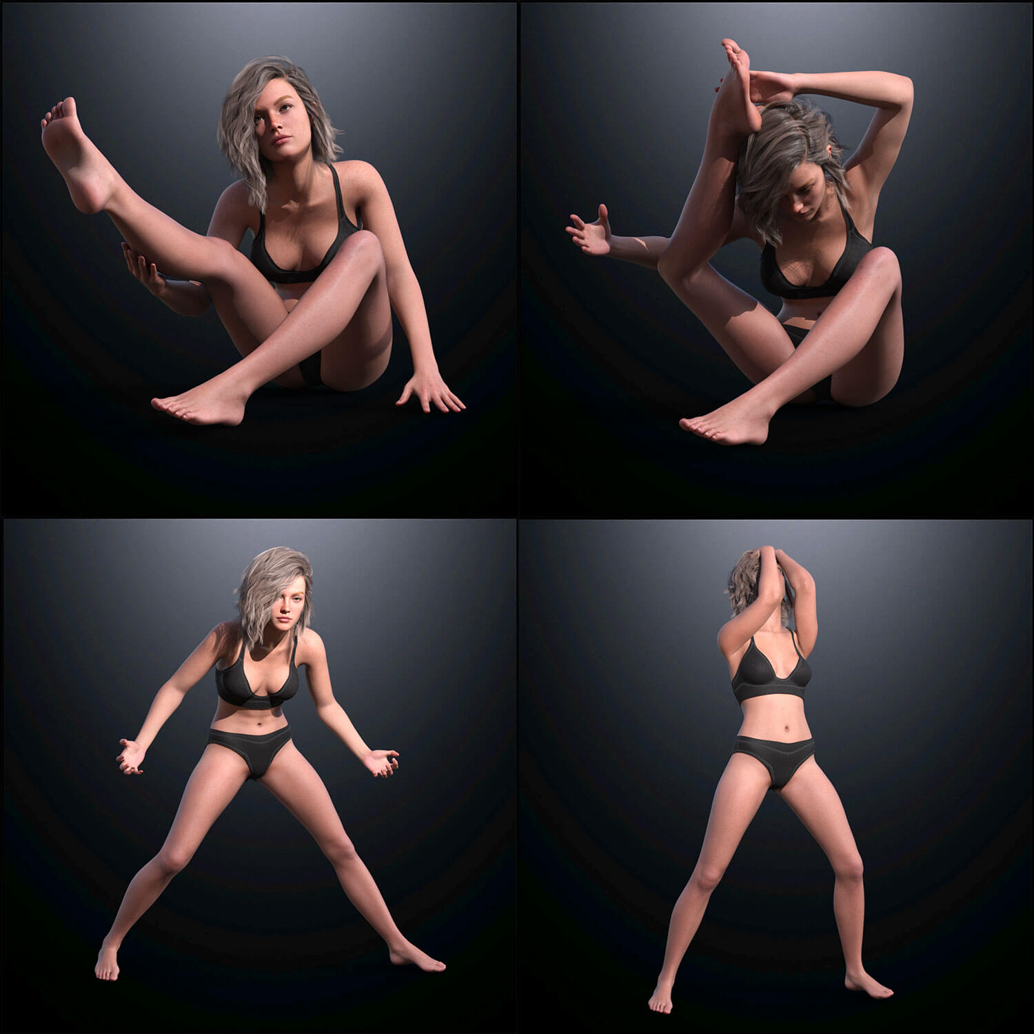 Little Bit Crazy Poses for V9 - Daz Content by Pose Company