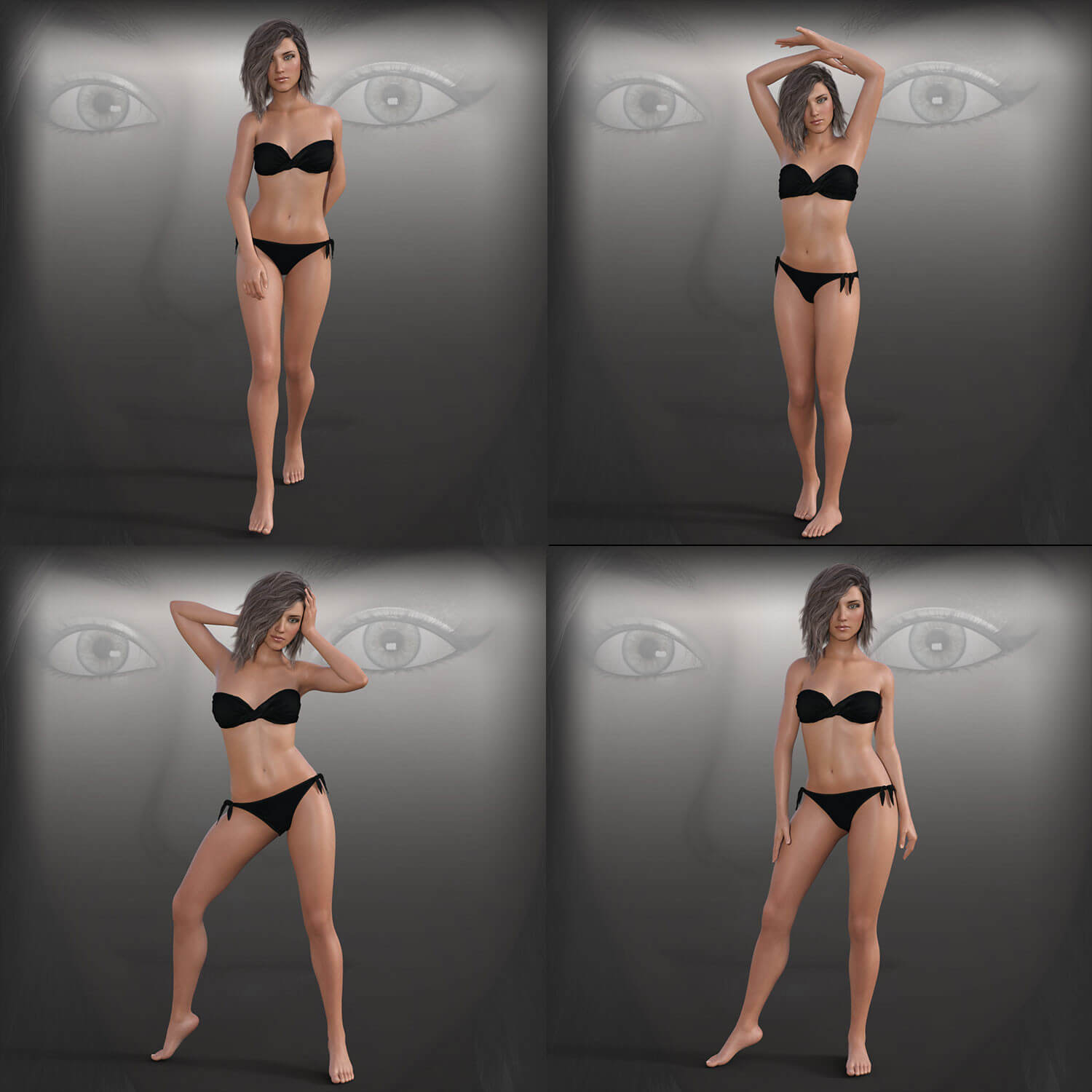 Standing Fashion Poses 01 V9 & G8F - Daz Content by Pose Company