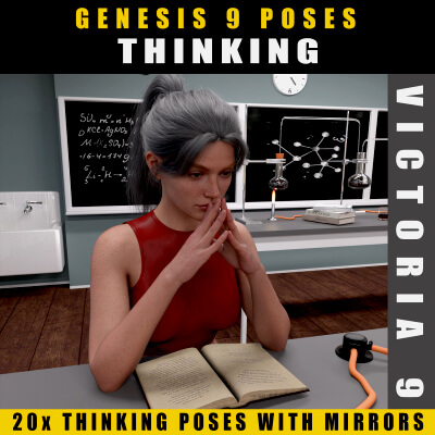 Thinking Poses V9 - Daz Content by Pose Company