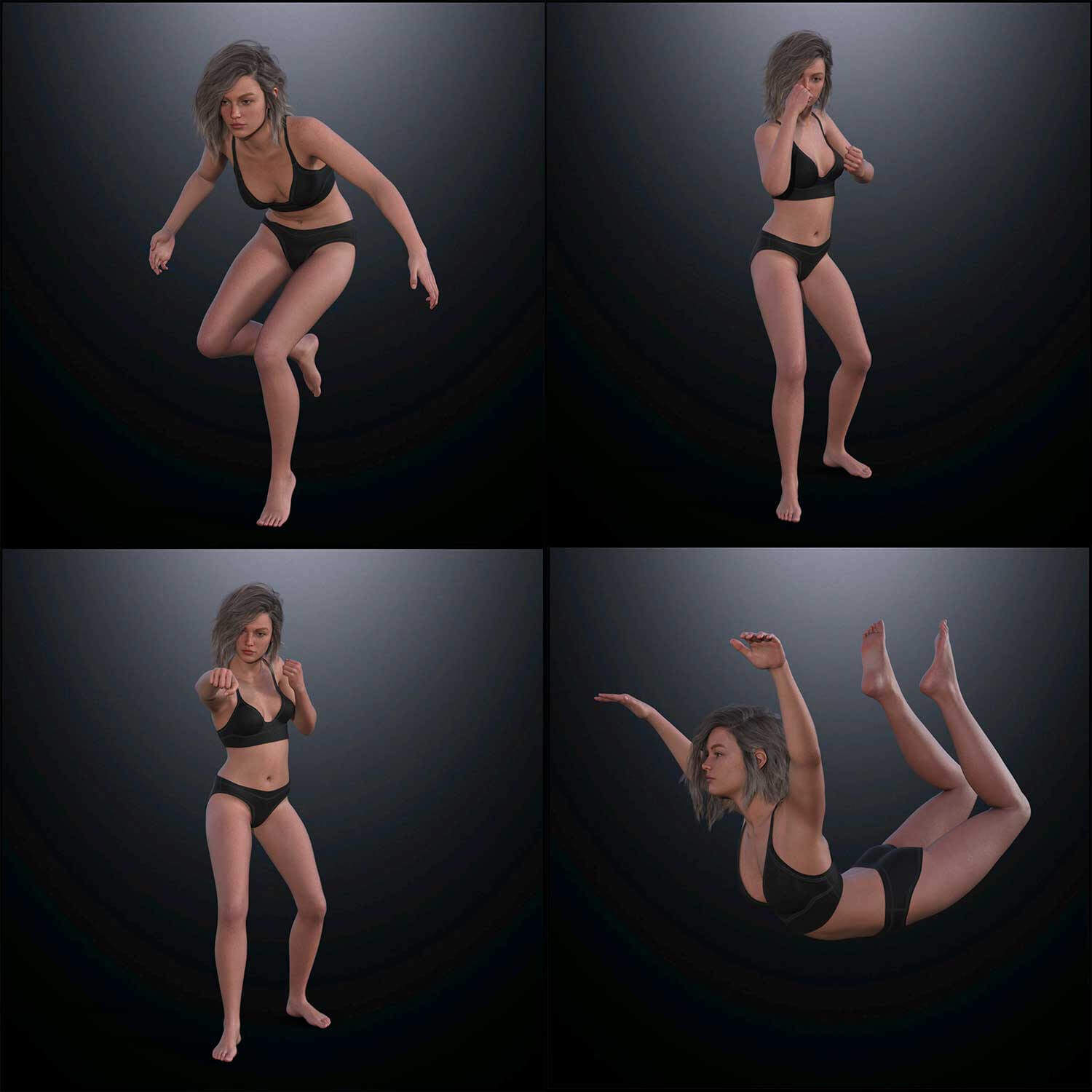 V9 Action Poses 1 - Daz Content by Pose Company