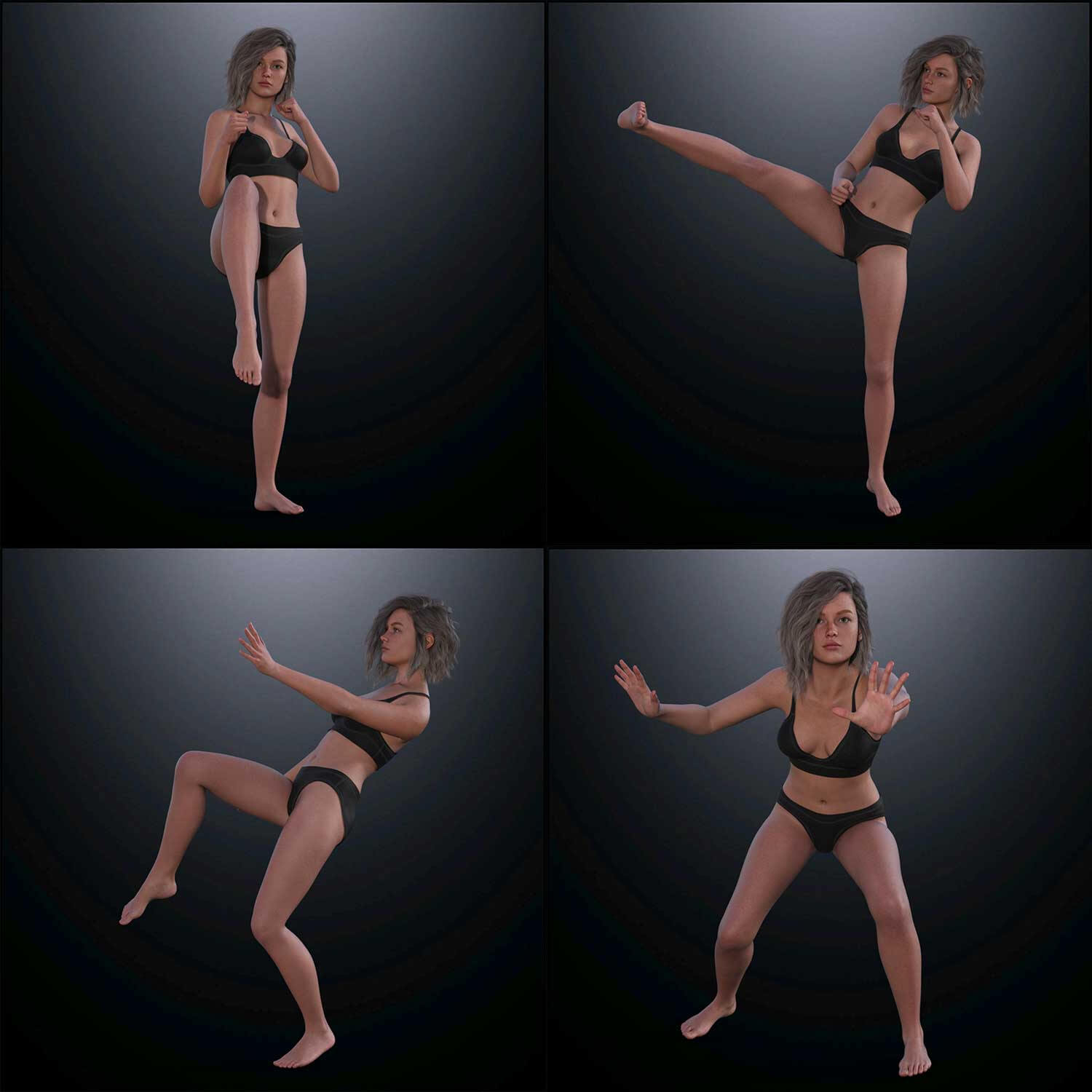 V9 Action Poses 1 - Daz Content by Pose Company