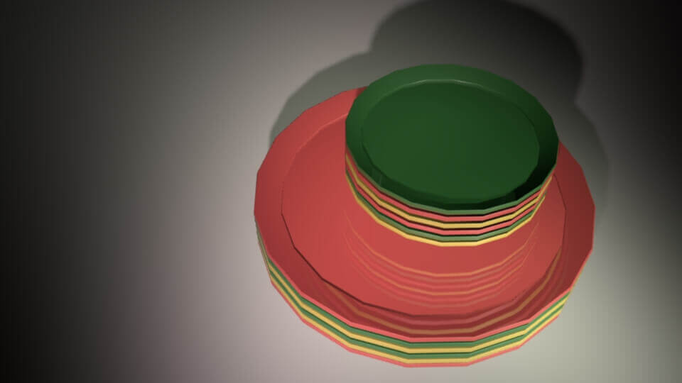 Ceramic Plate Set - 3D Model by potentialfate