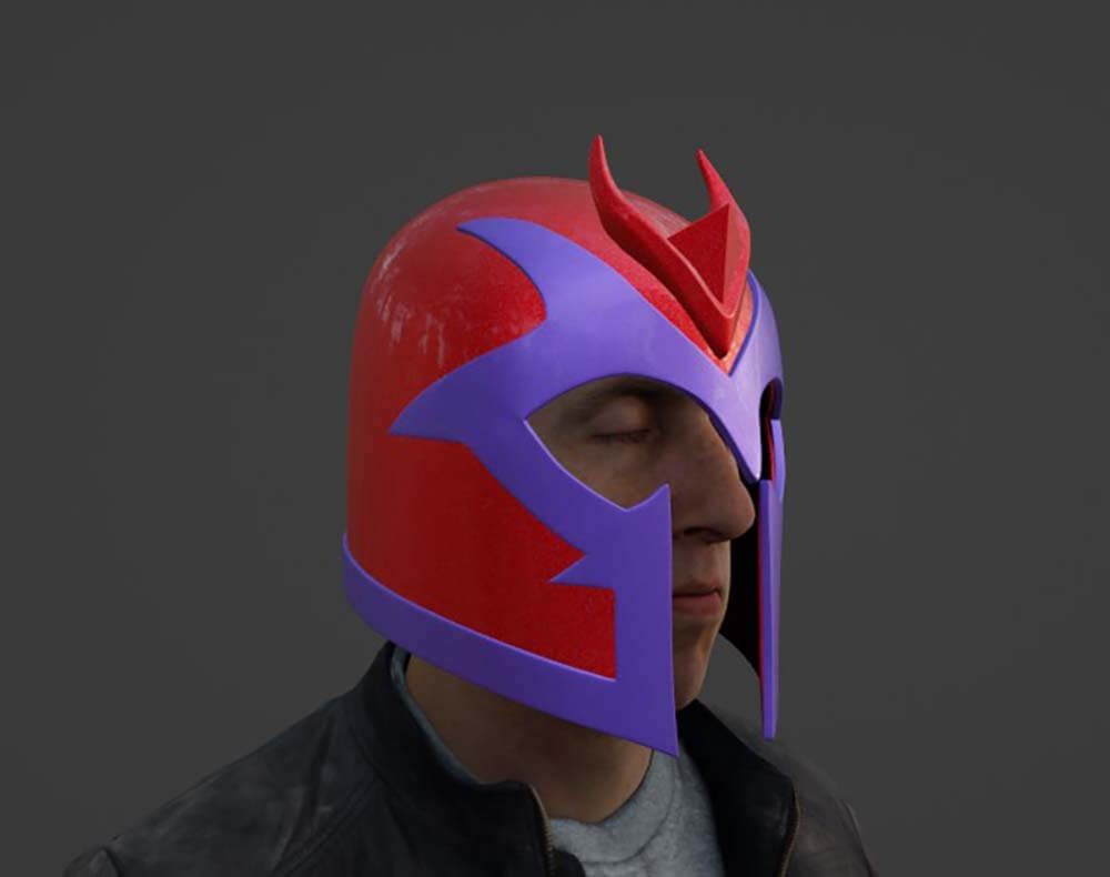 Magneto Helmet Stl - 3D Model by powellcolla