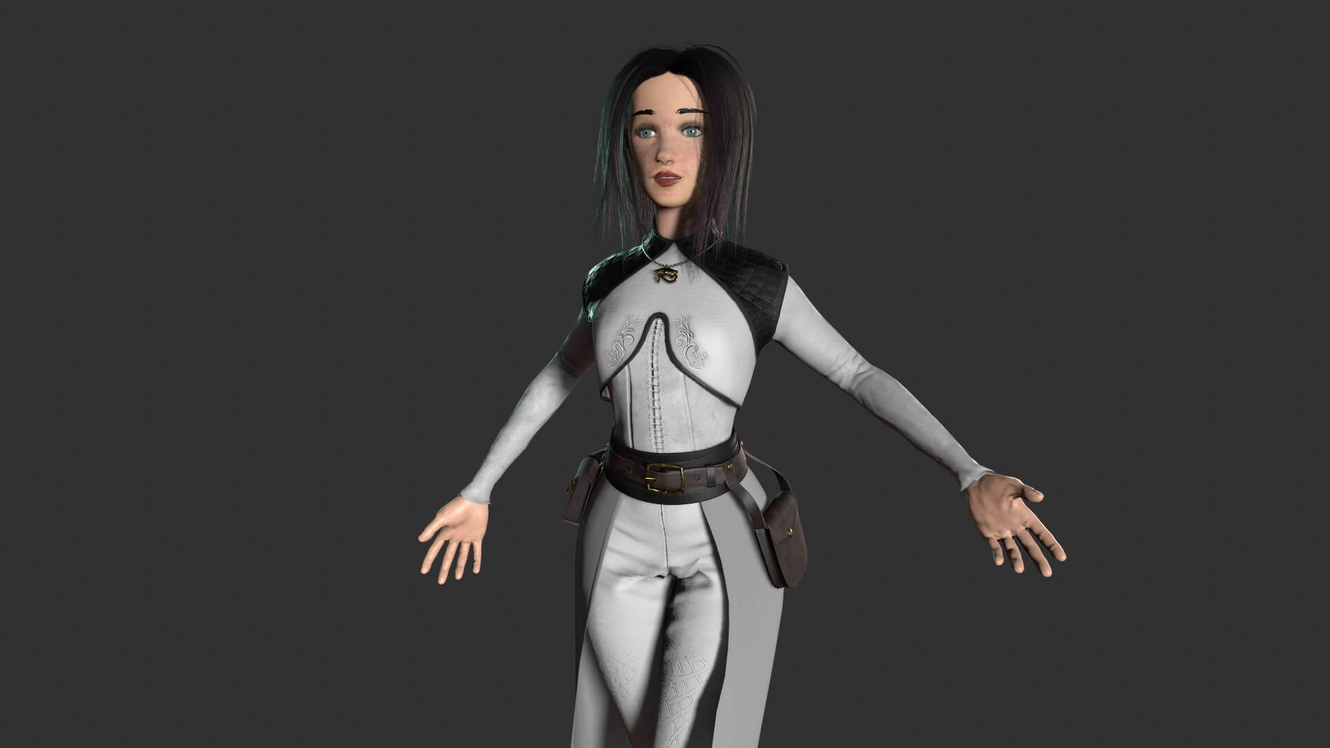 Female Wizard Character 3 3d Model By Ppplux8 