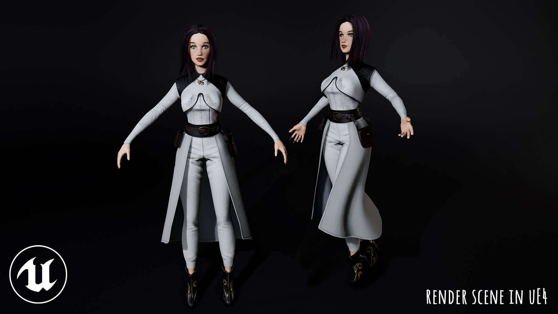 Female Wizard Character 3 - 3D Model by ppplux8