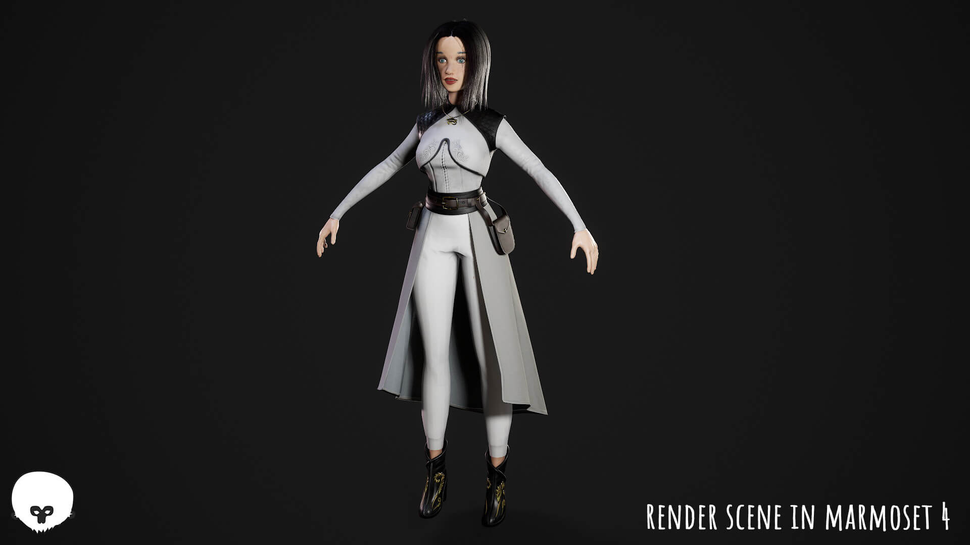 Female Wizard Character 3 - 3D Model by ppplux8