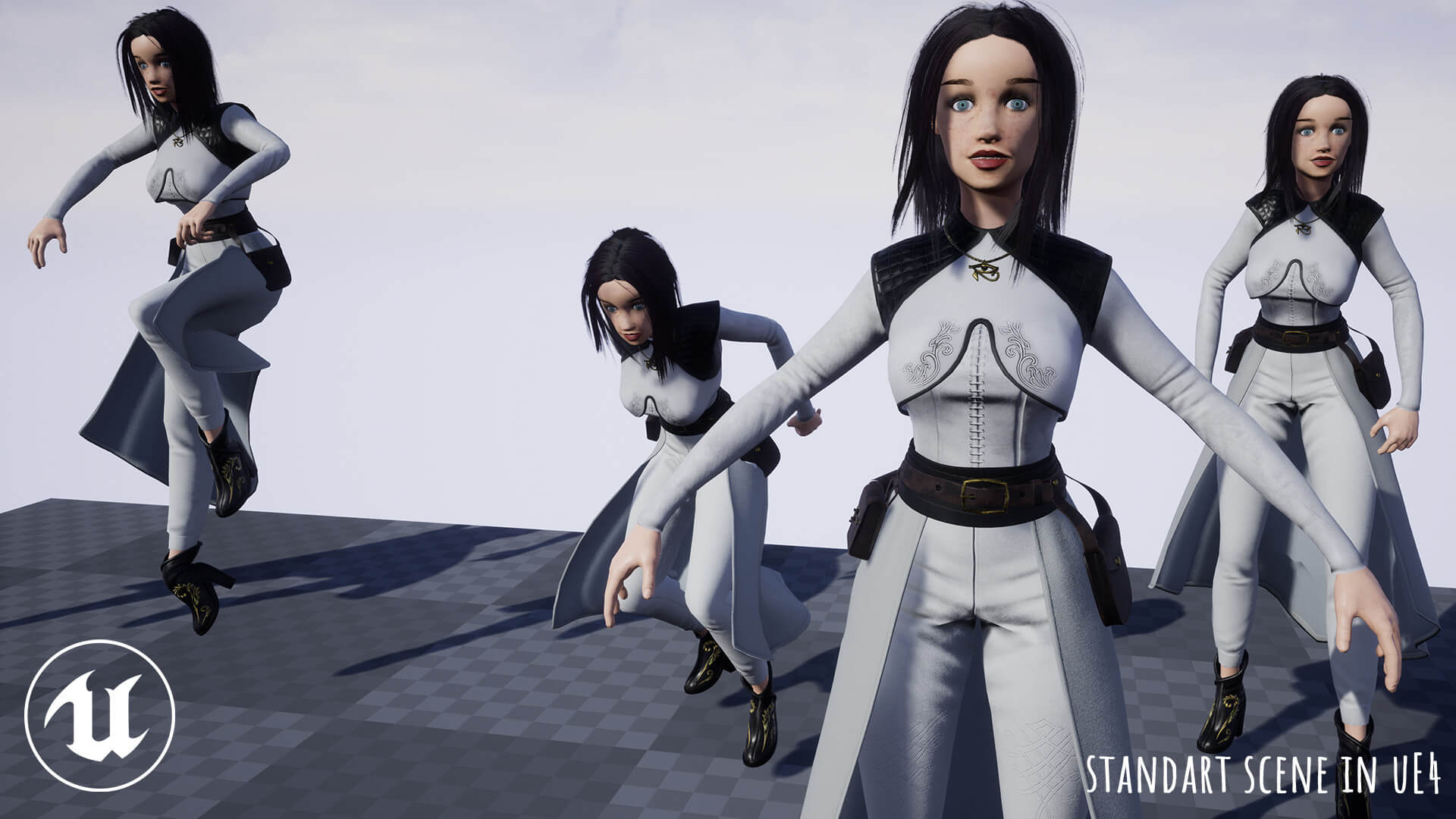 Female Wizard Character 3 - 3D Model by ppplux8