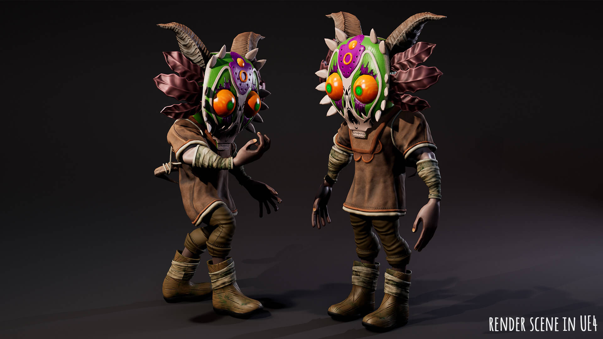 Stylized Character Druid 1 - 3D Model by ppplux8