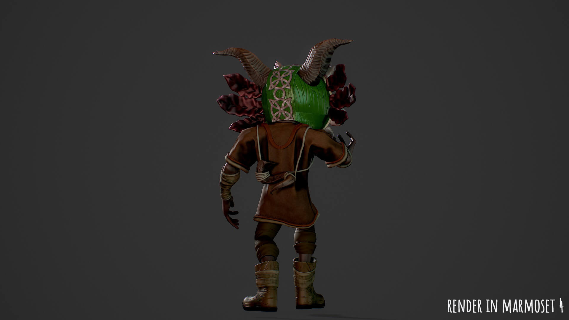Stylized Character Druid 1 - 3D Model by ppplux8