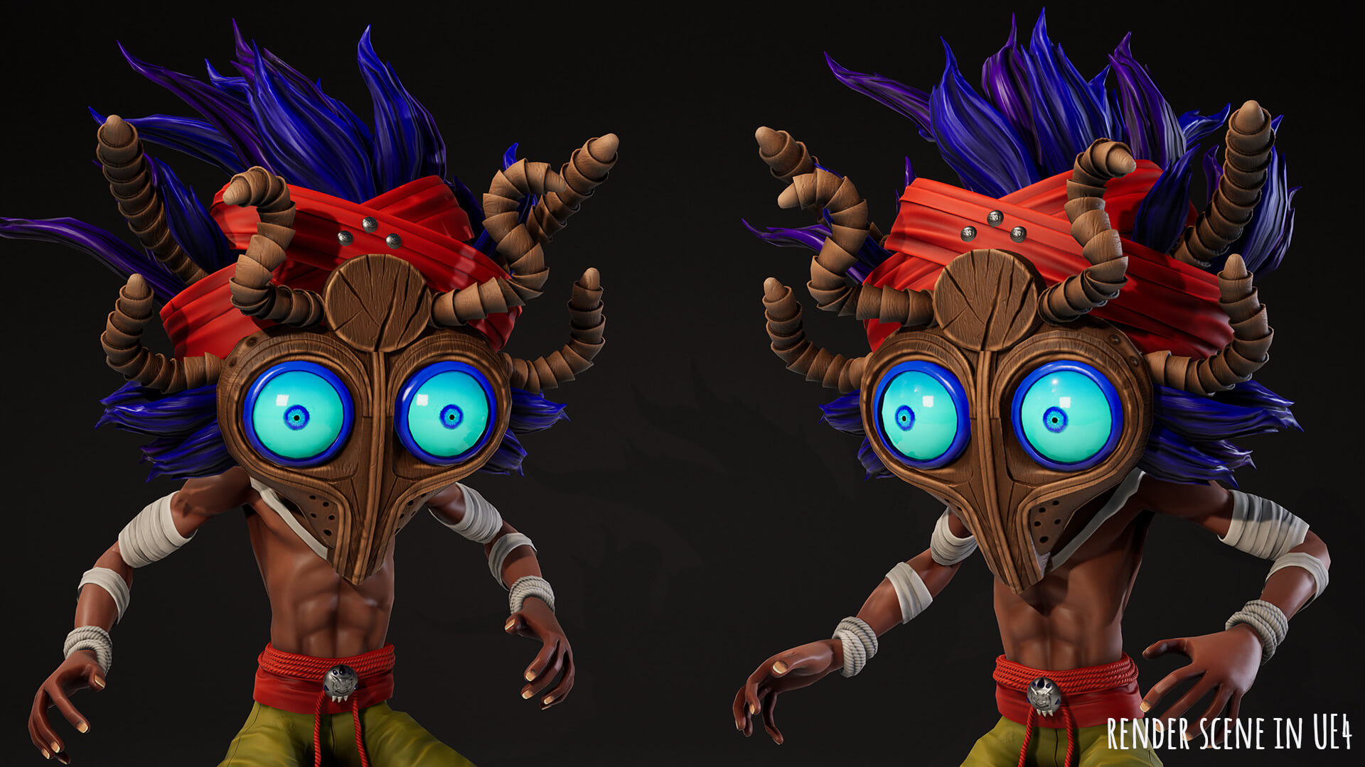 Stylized Character Druid 2 - 3D Model by ppplux8