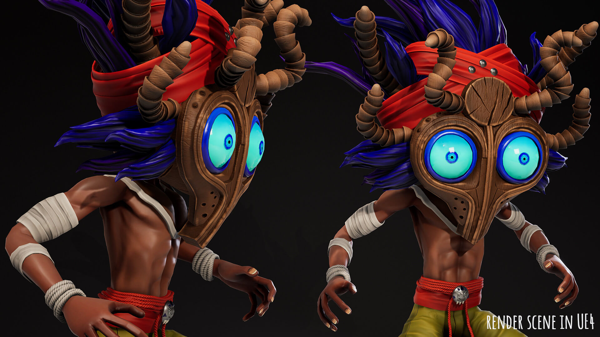 Stylized Character Druid 2 - 3D Model by ppplux8