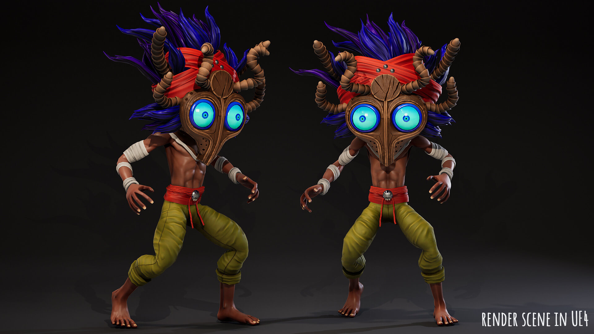Stylized Character Druid 2 - 3D Model by ppplux8