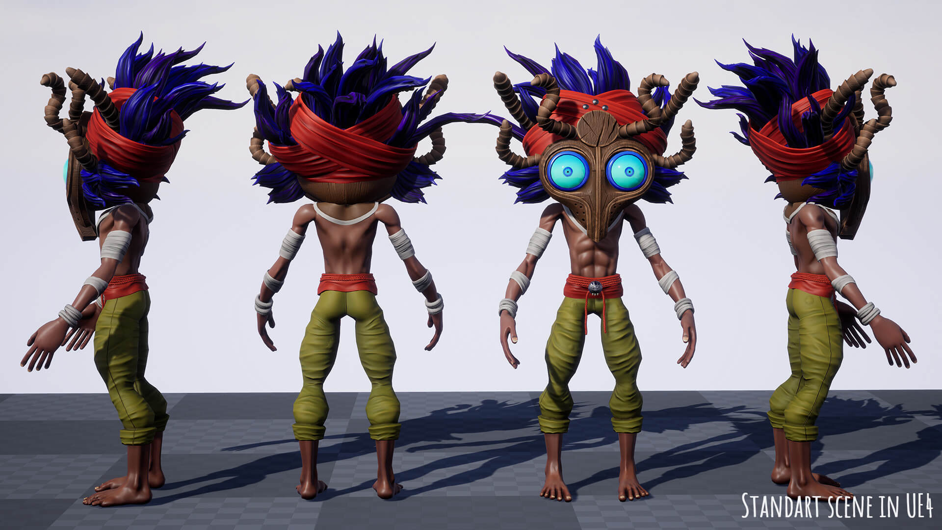 Stylized Character Druid 2 - 3D Model by ppplux8