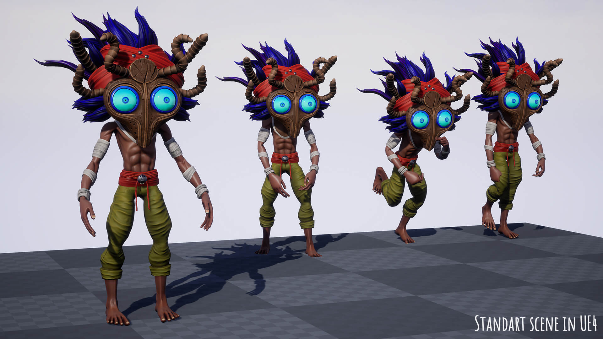 Stylized Character Druid 2 - 3D Model by ppplux8
