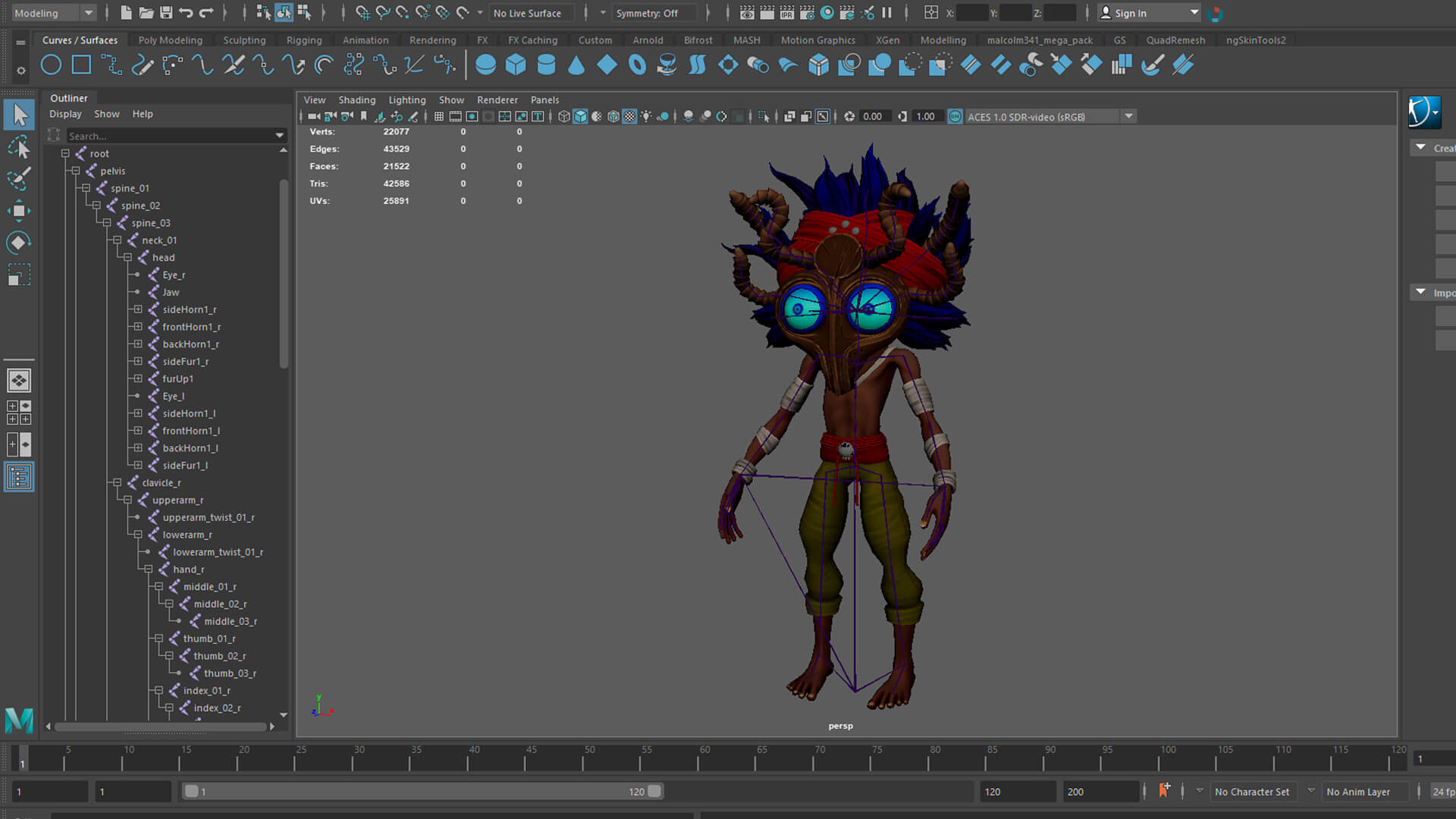 Stylized Character Druid 2 - 3D Model by ppplux8
