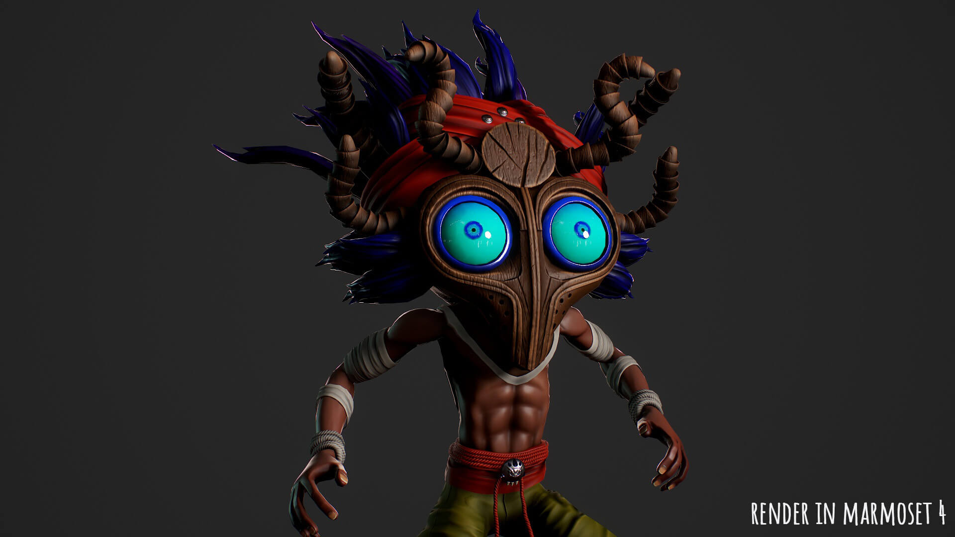 Stylized Character Druid 2 - 3D Model by ppplux8