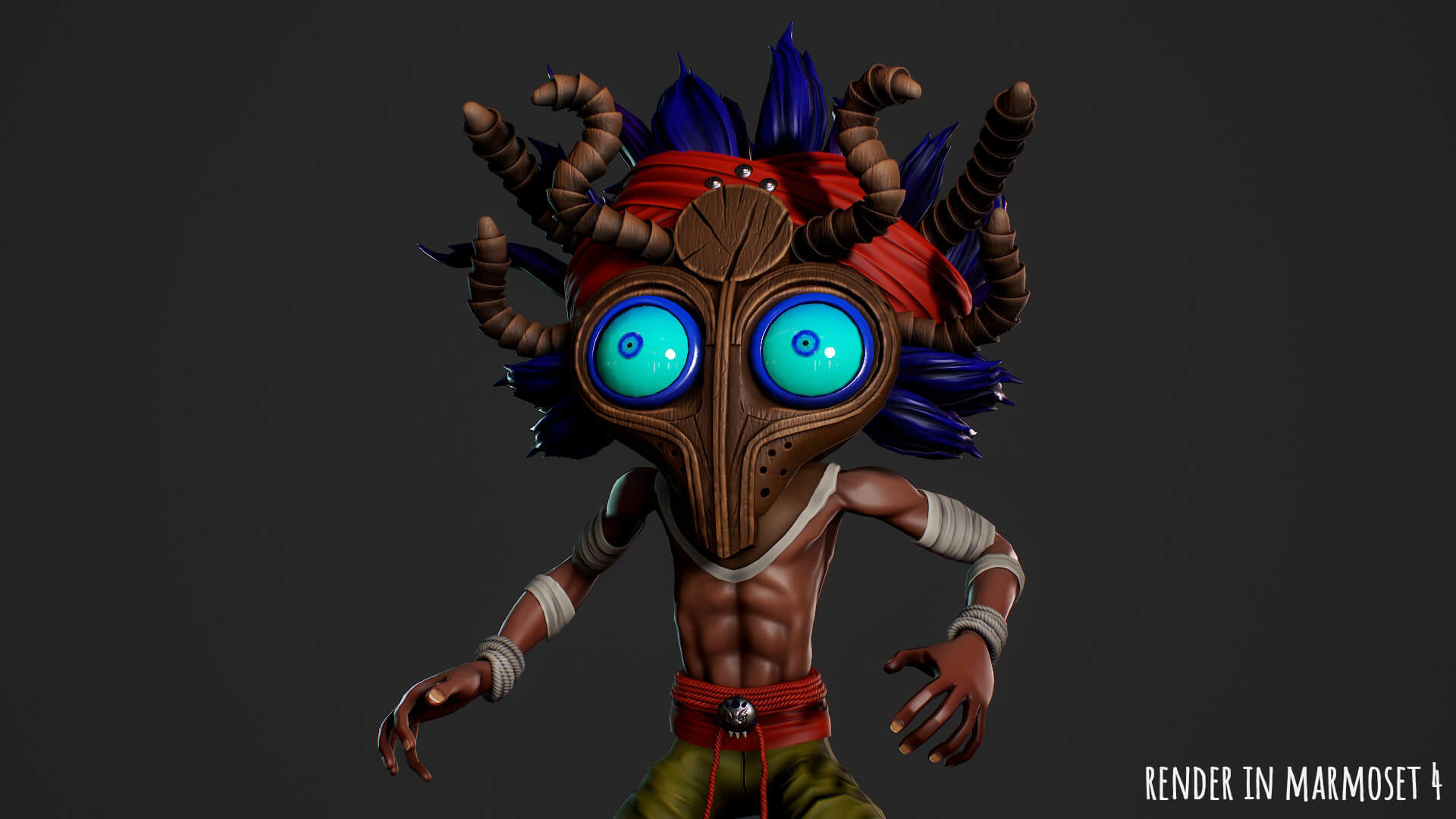 Stylized Character Druid 2 - 3D Model by ppplux8