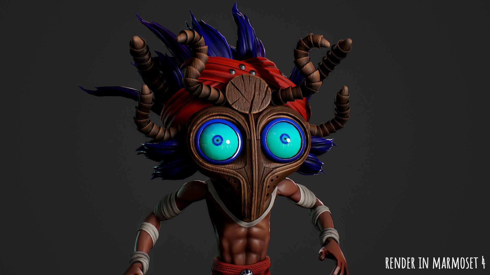 Stylized Character Druid 2 - 3D Model by ppplux8