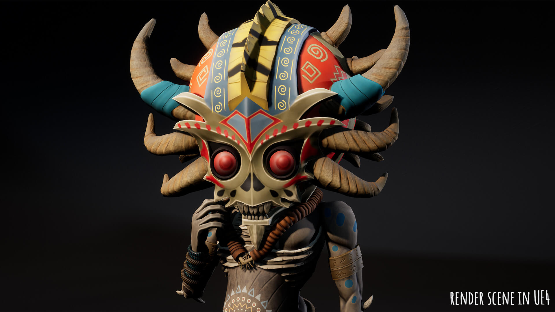 Stylized Character Druid 3 - 3D Model by ppplux8