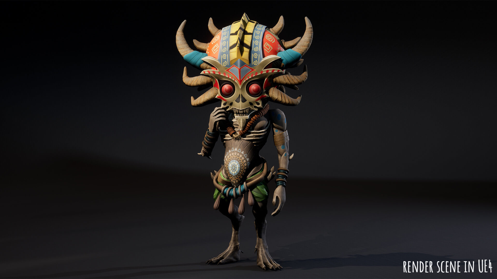 Stylized Character Druid 3 - 3D Model by ppplux8
