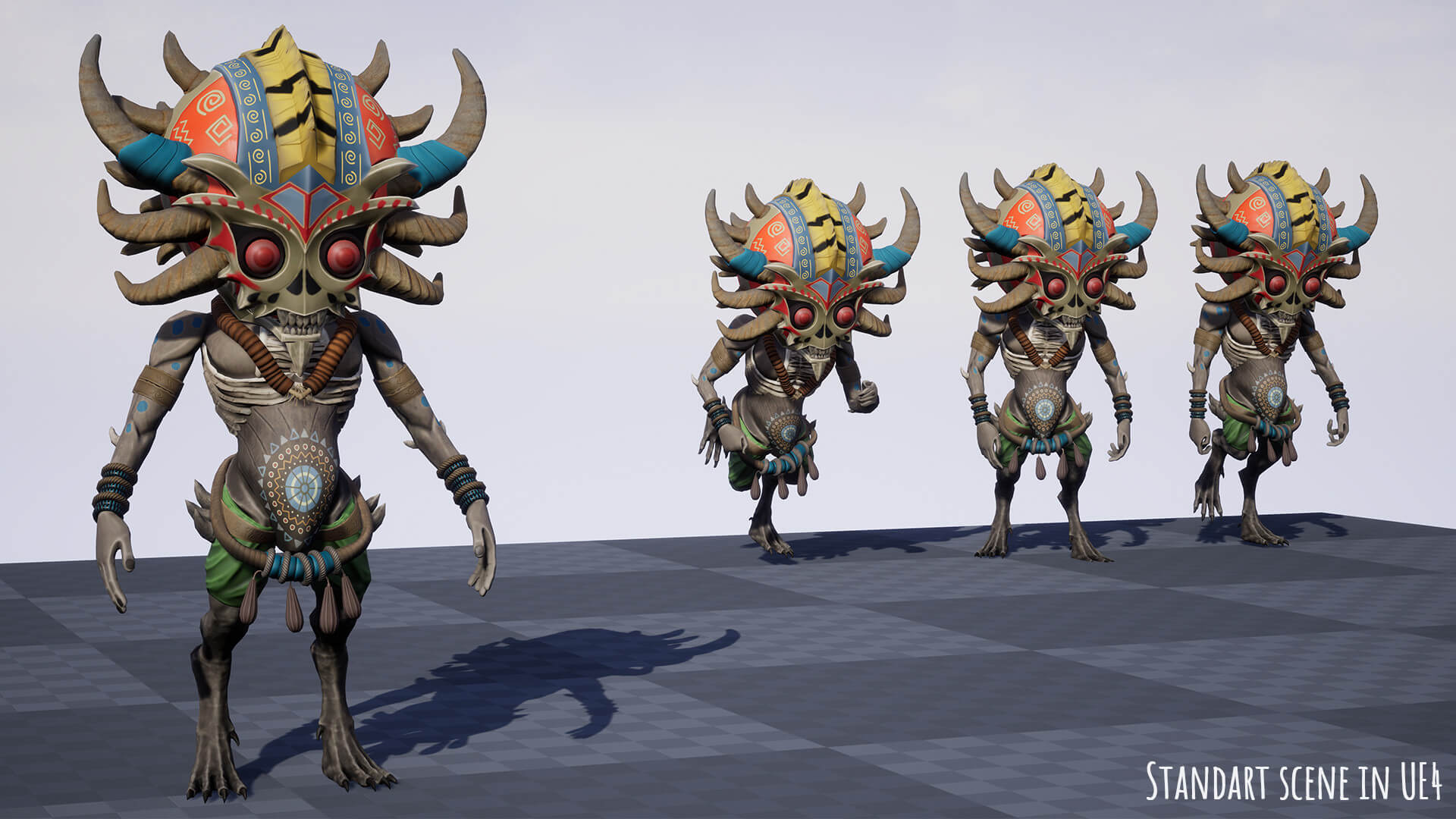 Stylized Character Druid 3 - 3D Model by ppplux8