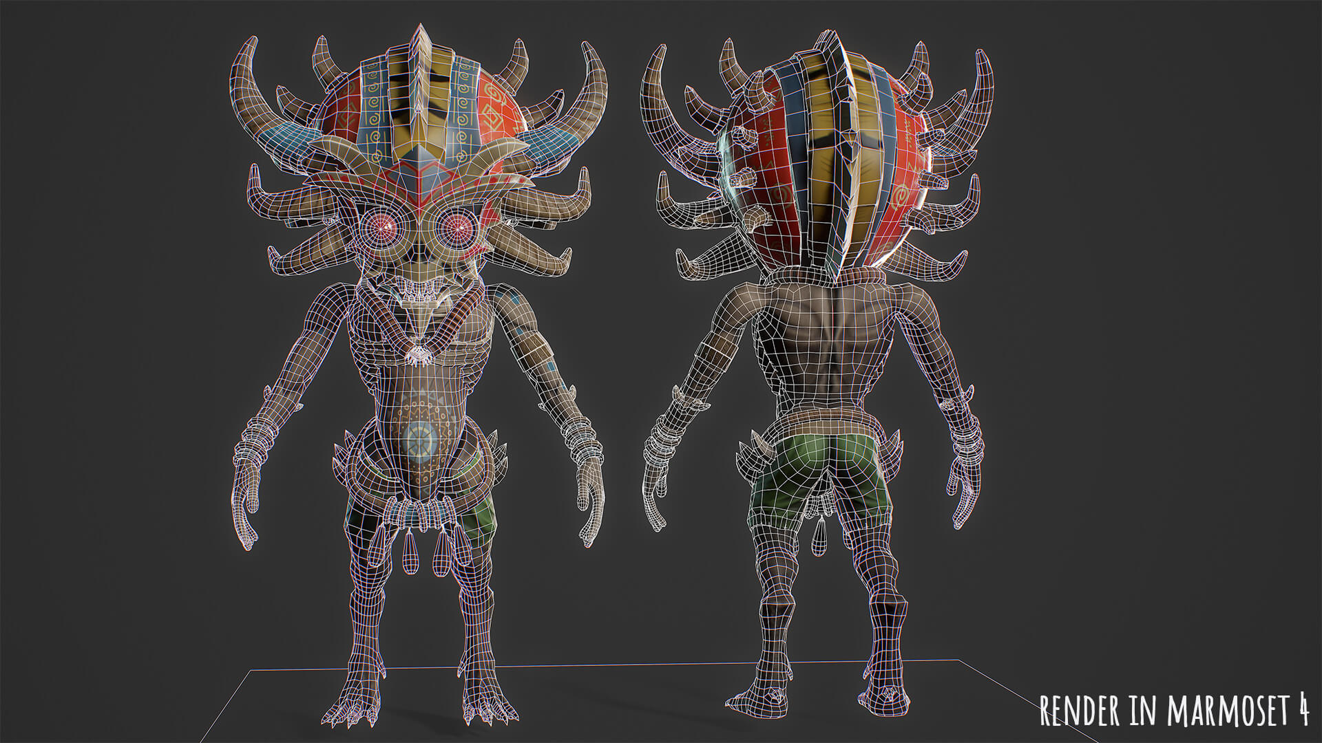 Stylized Character Druid 3 - 3D Model by ppplux8