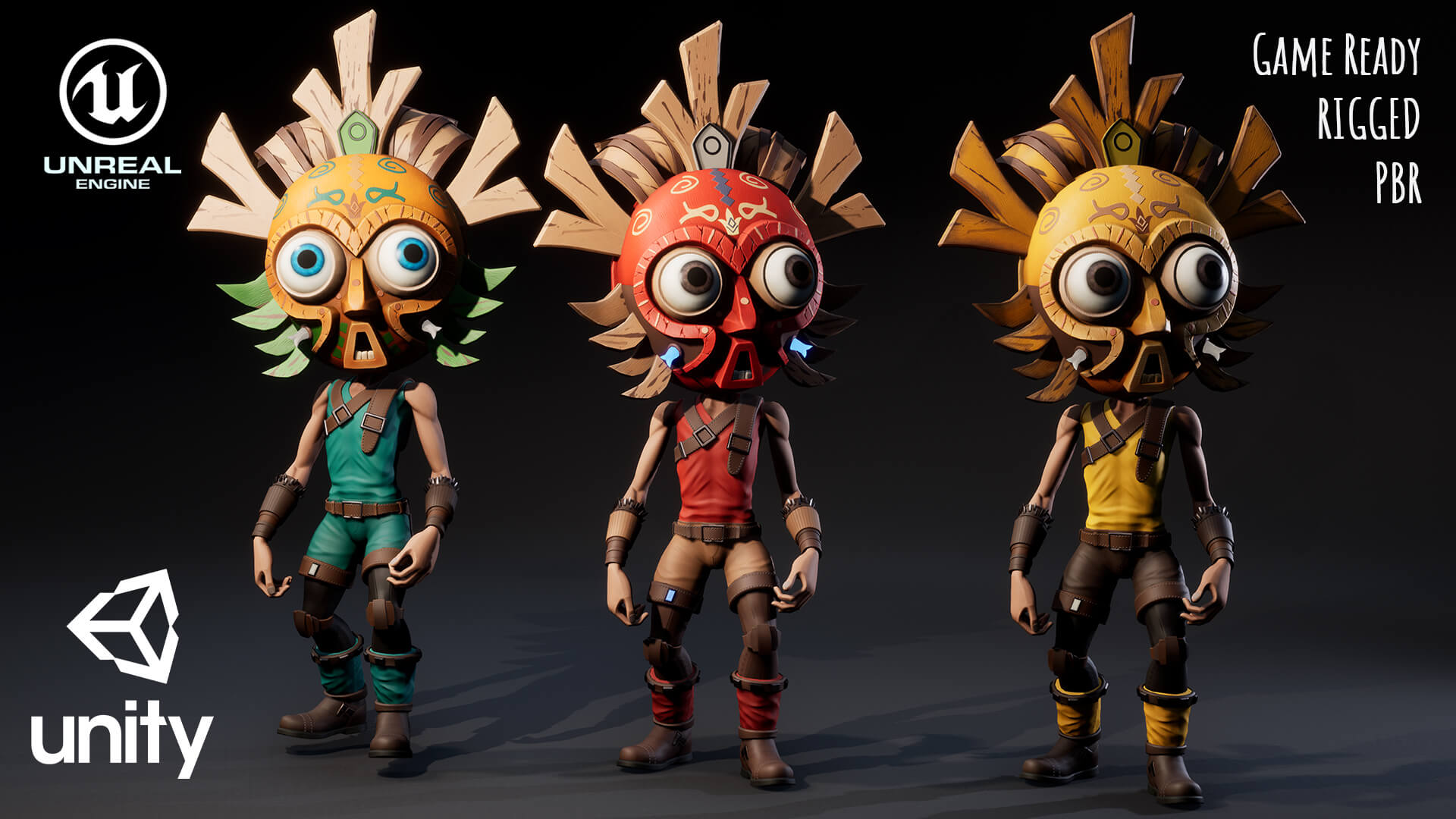 Stylized Character Druid 4 - 3D Model by ppplux8