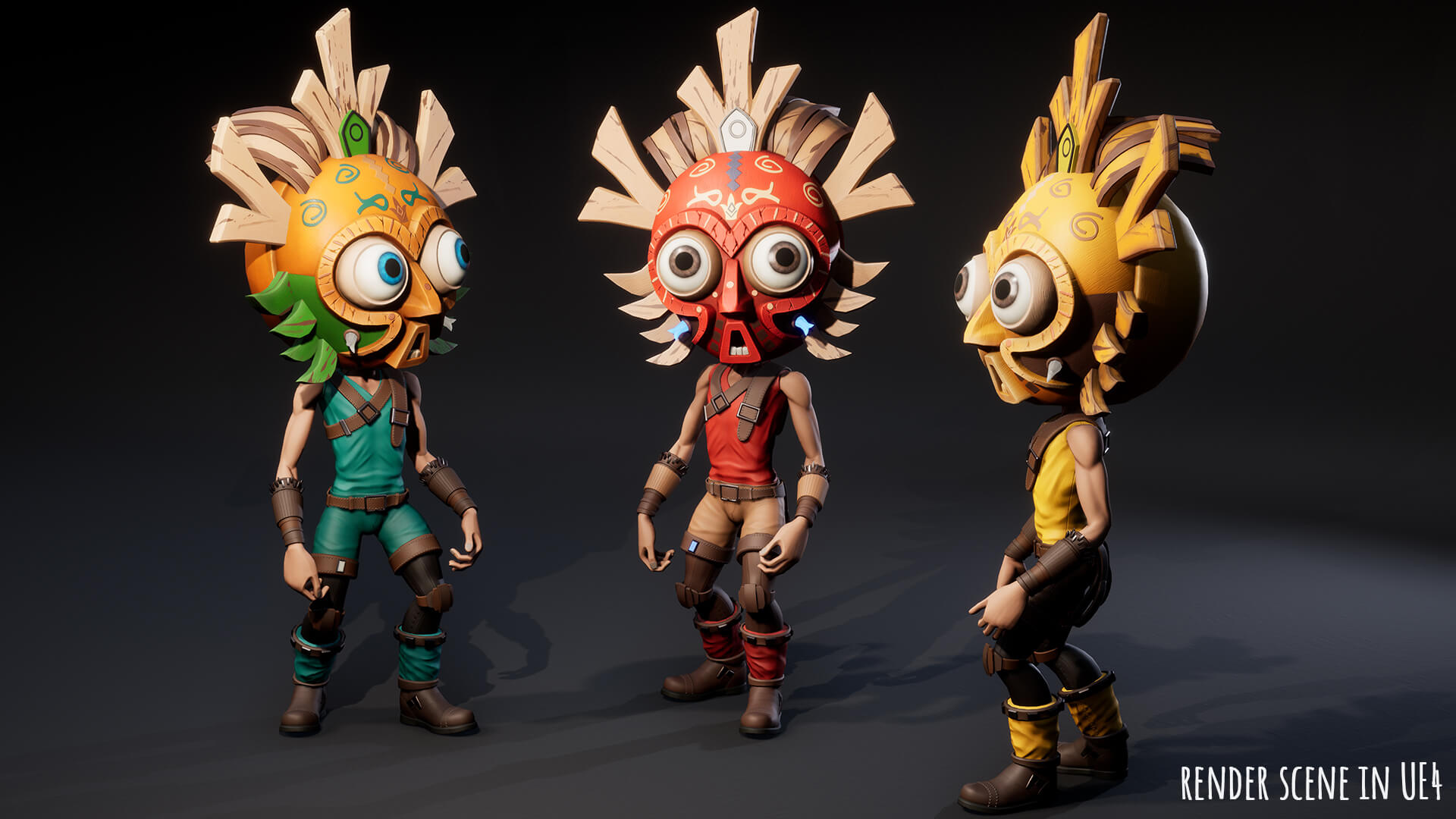 Stylized Character Druid 4 - 3D Model by ppplux8
