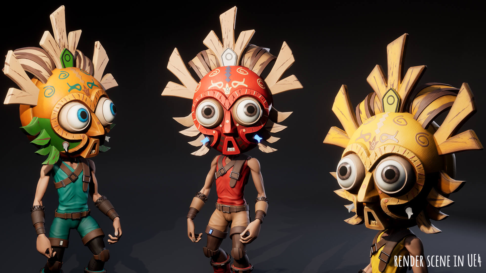 Stylized Character Druid 4 - 3D Model by ppplux8