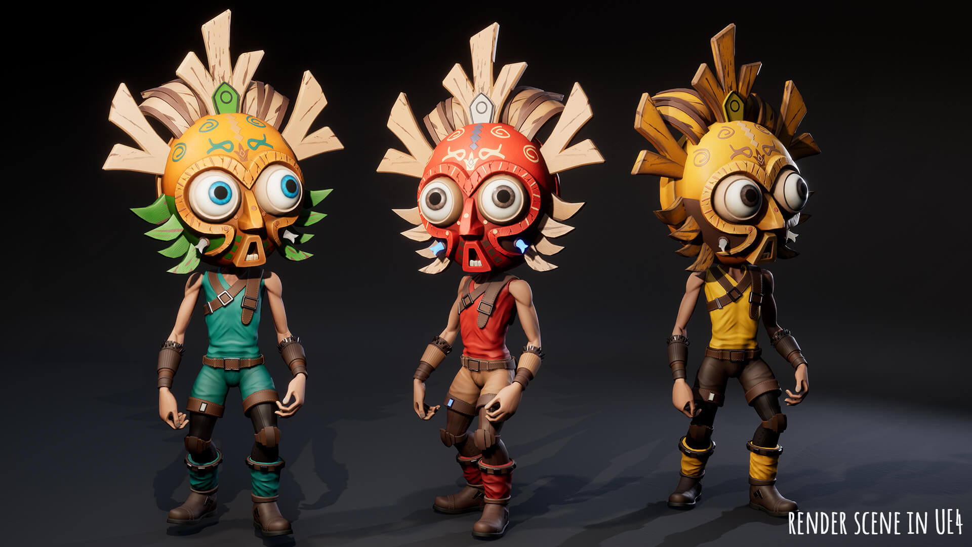 Stylized Character Druid 4 - 3D Model by ppplux8